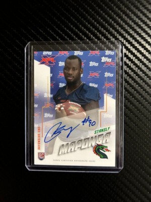 2020 TOPPS XFL FOOTBALL STANSLY MAPONGA RC AUTO ROOKIE ON-CARD AUTO | eBay