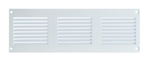 White 10x2 Inch Return Air Grille Vent Cover With Bug Screen Steel Wall ...
