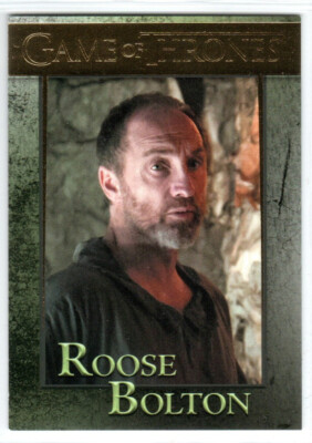 GAME OF THRONES SEASON 4 GOLD PARALLEL BASE INSERT #63 ROOSE BOLTON 135 ...
