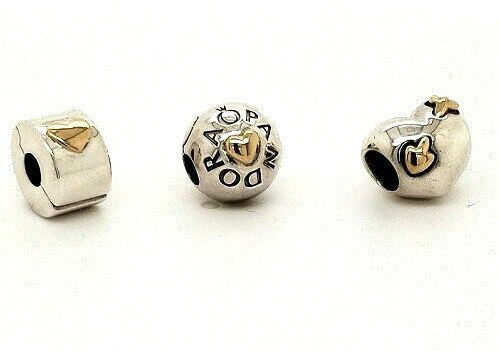 Pandora 925 14ky Heart & Love 796219,792080,791171 many slide & clip ...