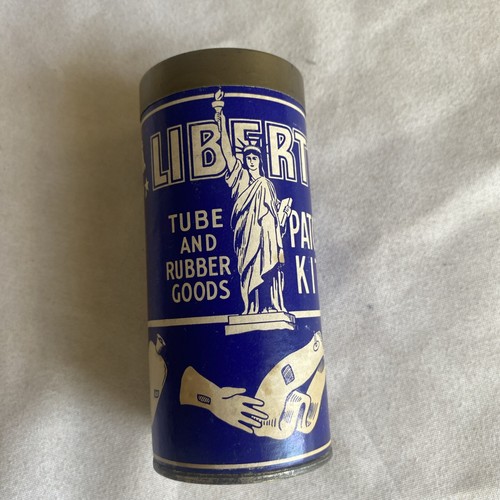 VINTAGE Rare TUBE PATCH bicycle REPAIR KIT STATUE of LIBERTY & LIBERTY ...