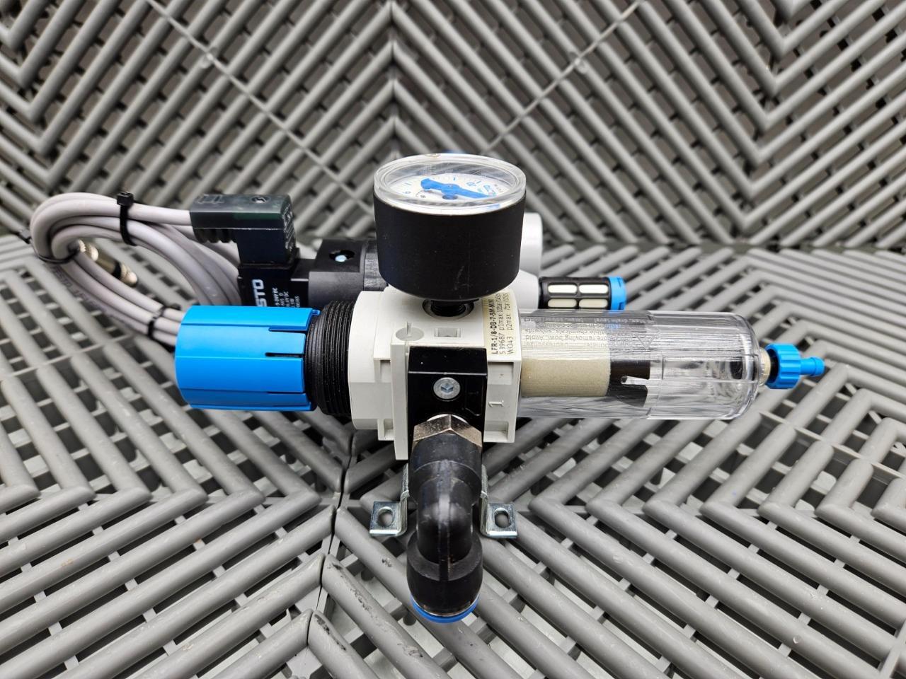 Festo Filter Regler Montage LFR-1/8-DB-7-5M-MINI W/HEE-D-MINI-24 ...