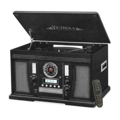 Victrola Nostalgic Aviator VTA-750B Belt Drive7-in-1 Bluetooth Stereo ...