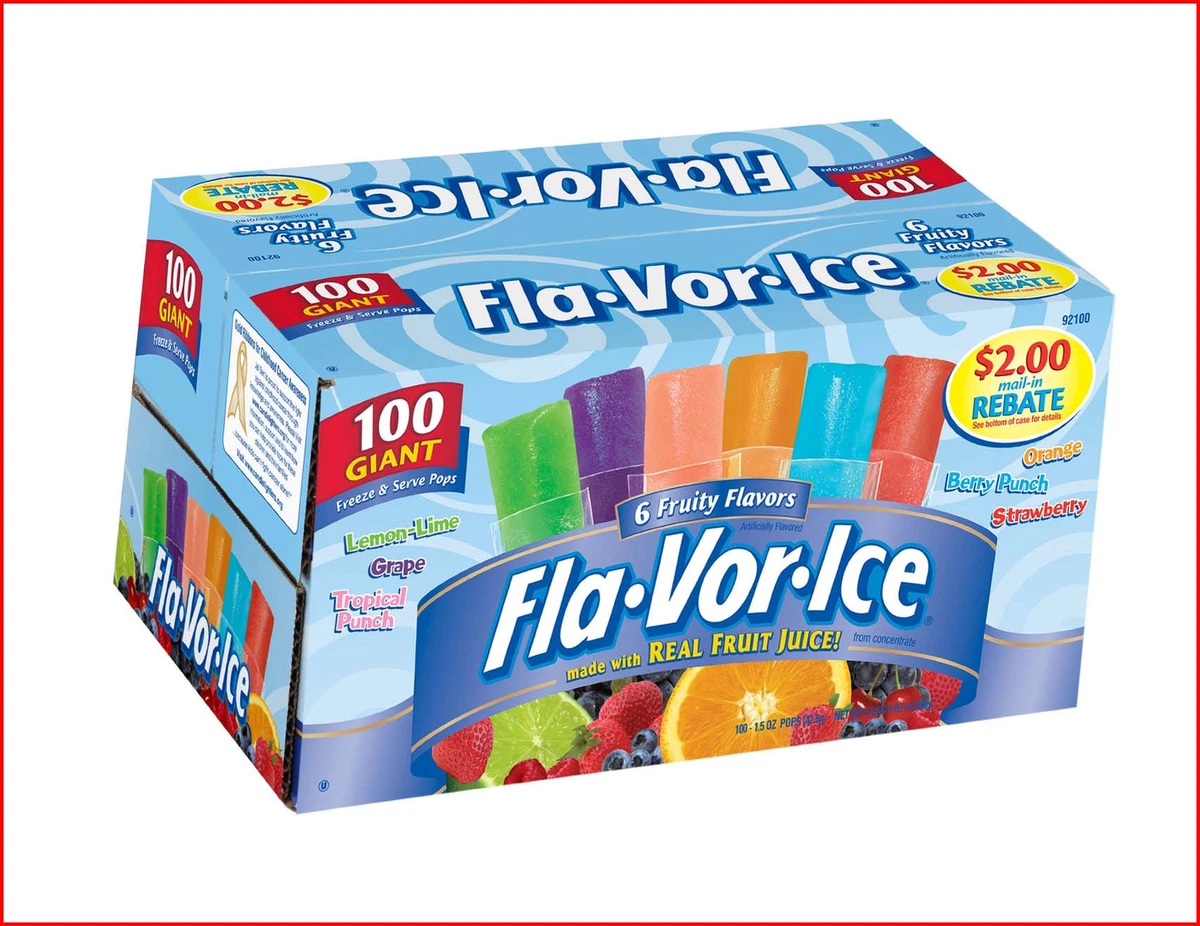 Giant Flavor Ice Freezer Pops