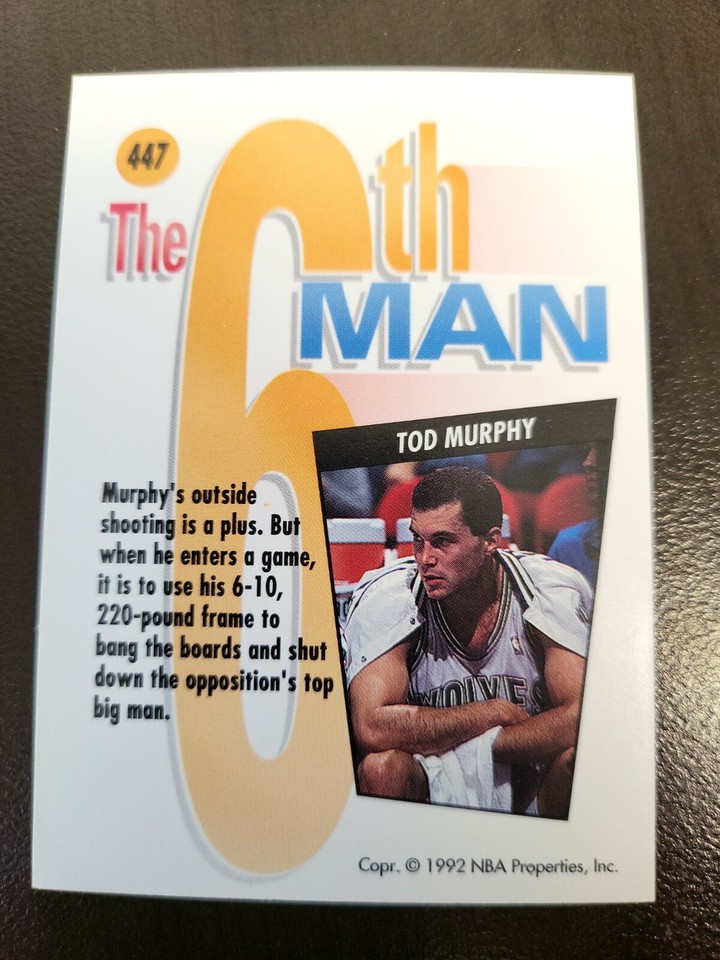 1991 1992 Skybox Tod Murphy card #447 | eBay