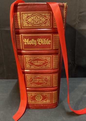 Holy Bible King James Red Letter Ed. PTL Club Extensive Study Helps ...