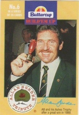 Buttercup Bread Cricket Card 1993 Allan Border #06 | eBay