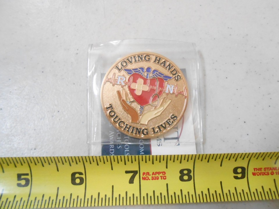 RARE COVID 19 HEROS OF HEALTH RN NURSELOVING HANDS MILITARY CHALLENGE ...