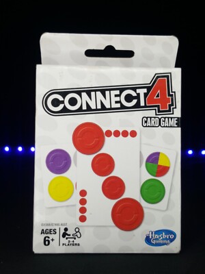 Connect 4 Card Game - Hasbro Gaming 2-4 Players Ages 6+ 4 In A Row ...