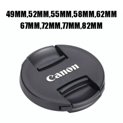 Canon Camera Front Lens Cap Cover 49/52/55/58/62/67/72/77/82mm With ...