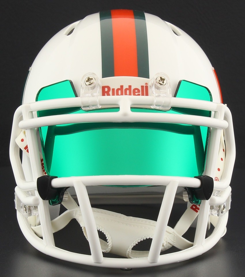 EYE SHIELD / VISOR ONLY! for MIAMI HURRICANES Mini Football Helmet | eBay