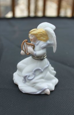 Midwest Cannon Falls PHB Angel Playing Harp with Scroll Trinket Box ...