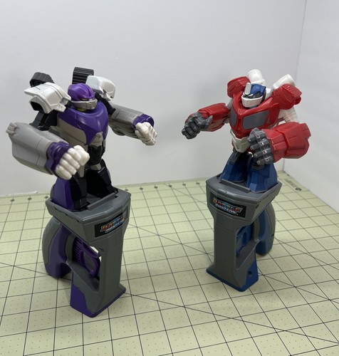 Lot X2 Transformers BATTLE MASTERS Optimus Prime & Prowl Handheld ...