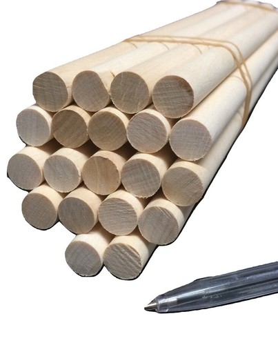 Trustleaf 16mm x 200mm Birch Hardwood Wooden Craft Sticks / Dowels ...