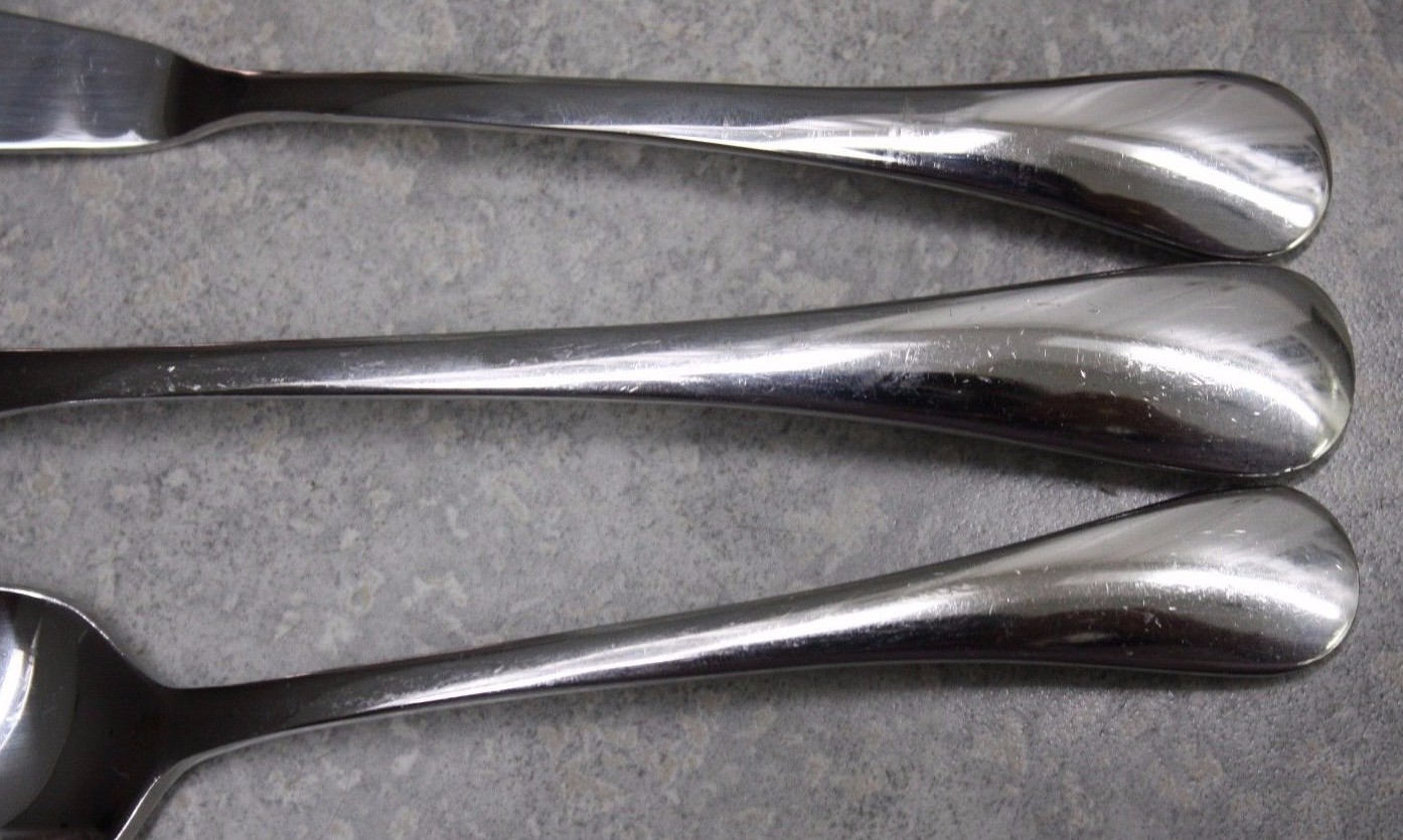 Cambridge CBS116 Stainless PIERCED SERVING SPOON, BUTTER SPREADER ...