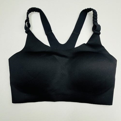 Brooks Sport Bra 32DD Black Wire Free Running Adjustable Racerback | eBay