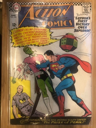 DC Action Comics #335 March 1966 Superman, Luthor's First Victory over ...
