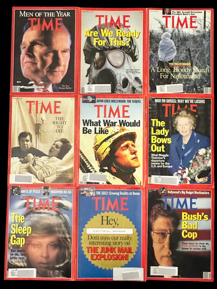 Lot (26) Vintage TIME Magazines 1977 1999 News Politics history ...