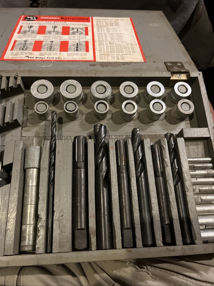 Ridgid 35590 Model 25 Screw and Pipe Extractor Set Vintage Tools ...