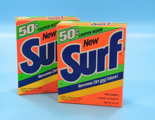 SURF Laundry Detergent Powder Soap Sample Size 6.2oz Vintage NOS / Prop ...