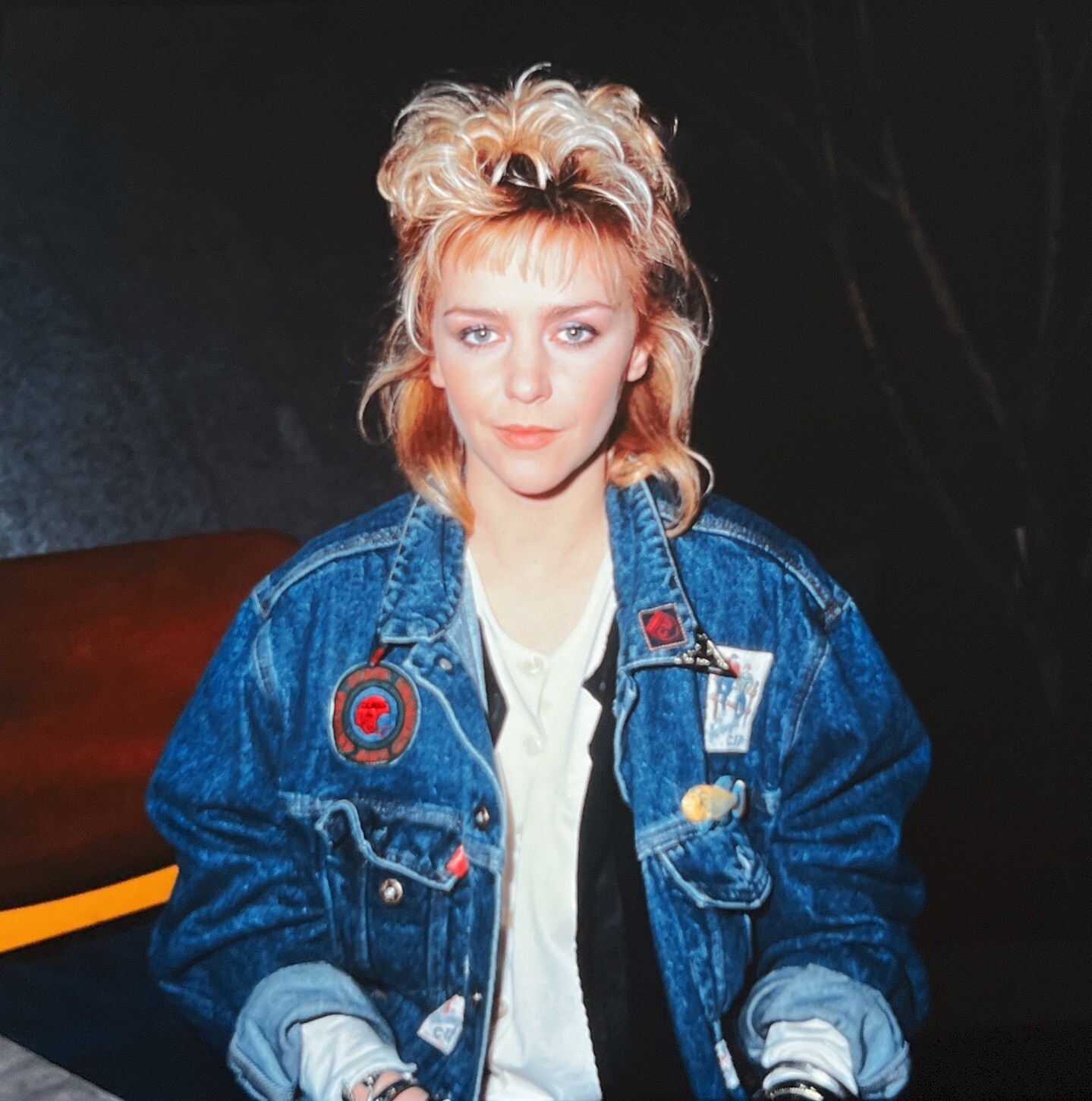UK1-525 LESLIE ASH Young Blonde British Actress 1986 Orig 2x2Color ...