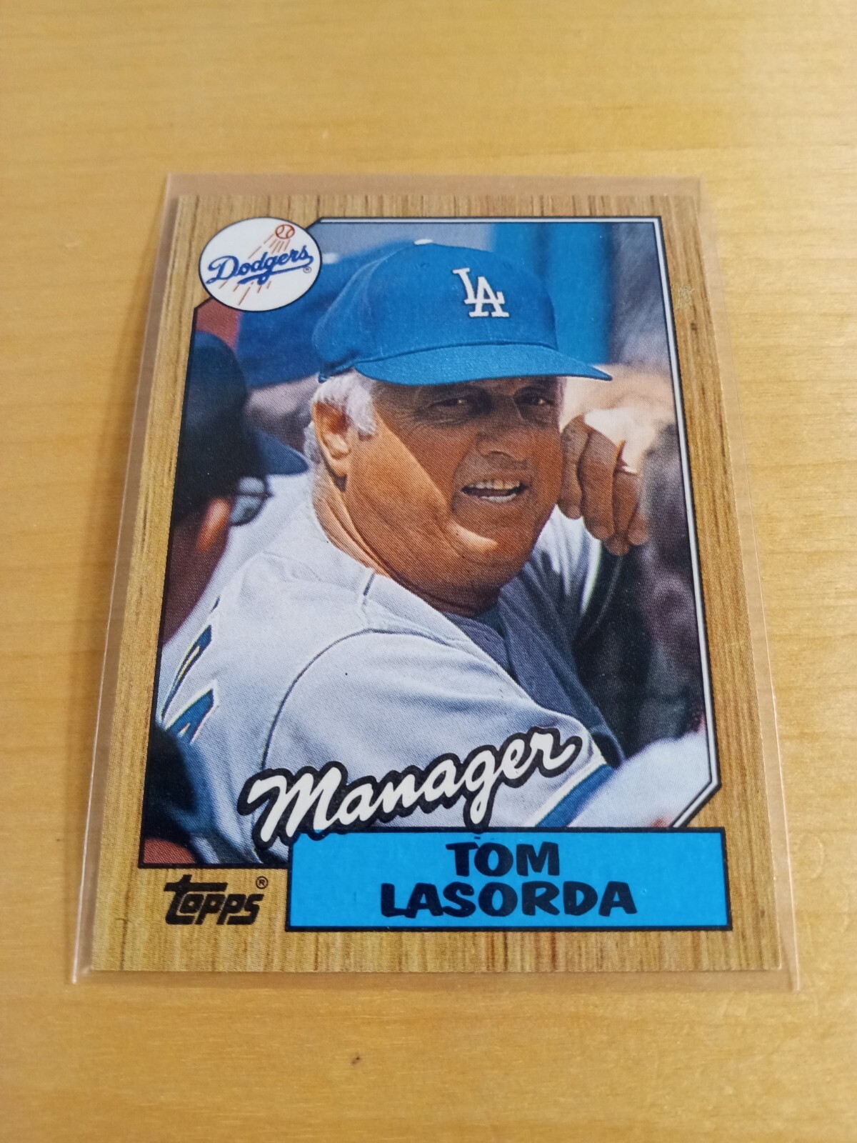 1987 Topps #493 TOM LASORDA Los Angeles Dodgers Baseball Card, Manager ...