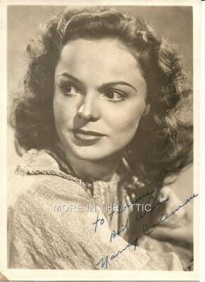SAUCER EYED NANCY COLEMAN ORIGINAL VINTAGE SIGNED AUTOGRAPHED PORTRAIT ...