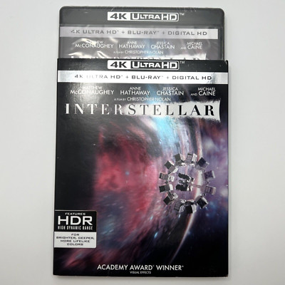NEW Interstellar (2014) 4K Ultra HD Blu-ray 3-Disc US Release w ...