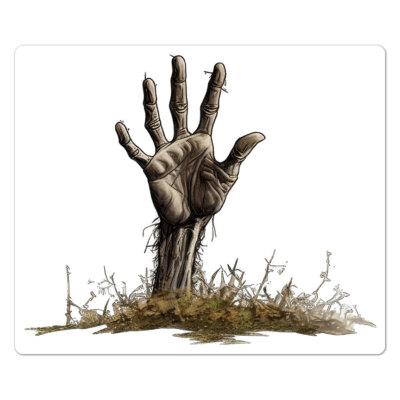 Zombie Hand Grave, Vinyl Decal Sticker, Indoor Outdoor, 3 Sizes, #9421 ...