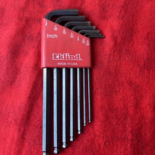 VINTAGE EKLIND STUBBY BALL L-SHAPE HEX 7-PIECE SET MADE IN USA (t60) | eBay