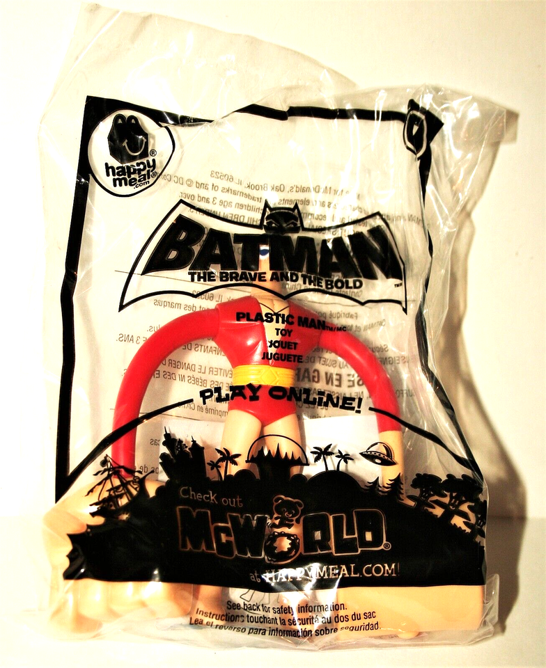 McDonalds Batman B&B Plastic Man Happy Meal Fast Food Toy NOS MIP 2010 ...