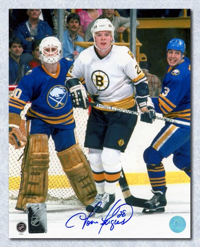 Tom Fergus Boston Bruins Autographed Game Action 8x10 Photo | eBay