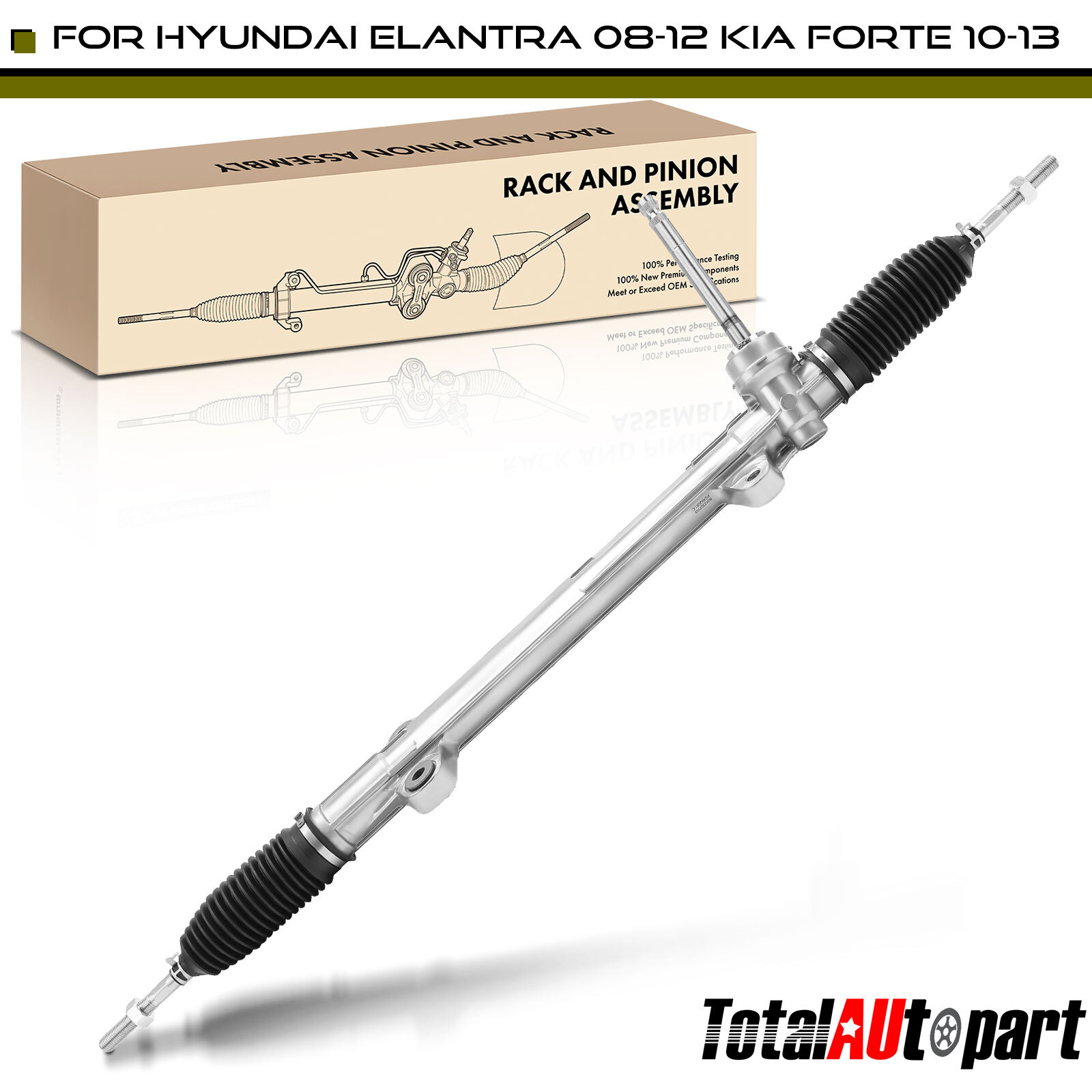 Power Steering Rack and Pinion Assy for Hyundai Elantra 08-12 L4 2.0L ...