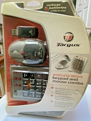 Targus Wireless Media Keypad & Mouse Combo - PAKP003U NEW Sealed ...
