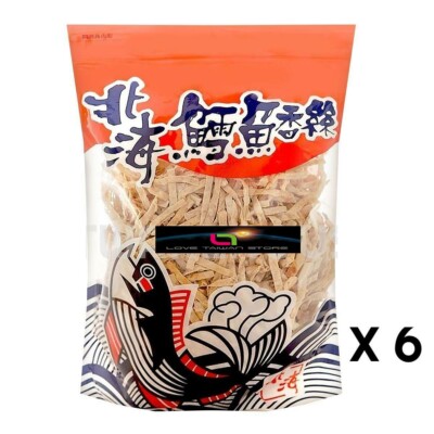 6 Packs - New North Sea Fishsnack Dried Fish Sticks 600g 北海 鱈魚香絲 (6包 ...