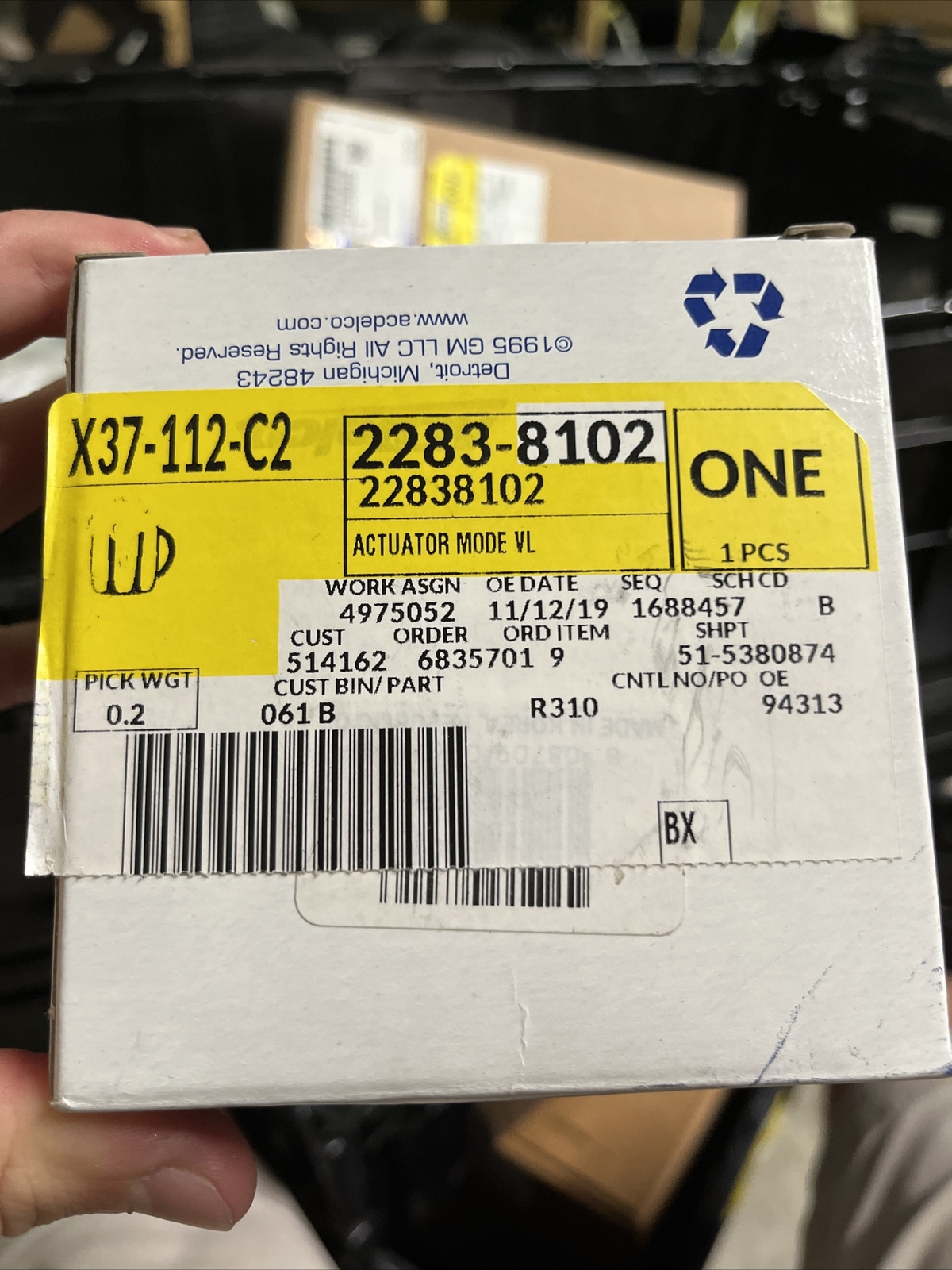 2015-2017 TAHOE YUKON A C HEATER CONTROL MODE VALVE ACTUATOR NEW GM ...