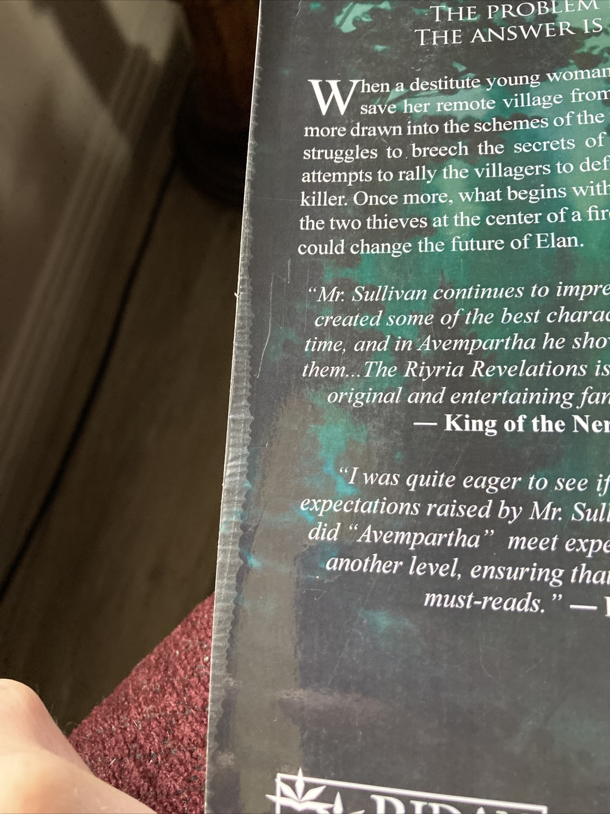 Avempartha : Book Two: the Riyria Revlations by Michael Sullivan (2009 ...