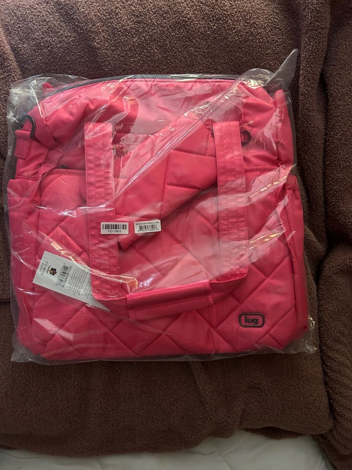 POWERFUL PINK LUG QUILTED WEEKENDER BAG & TRAVEL POUCH-SAUNTER | eBay