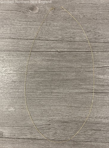 10K Yellow Gold Marked Jewelry Thin Delicate Chain Necklace 20 1/4 ...