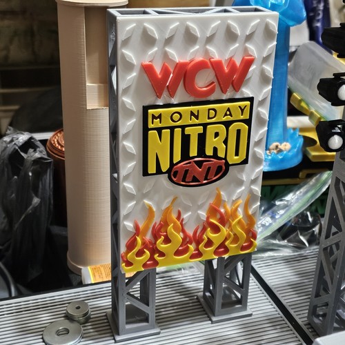 WWE Mattel WCW Monday Nitro Stage Entrance Diorama Display Accessory ...