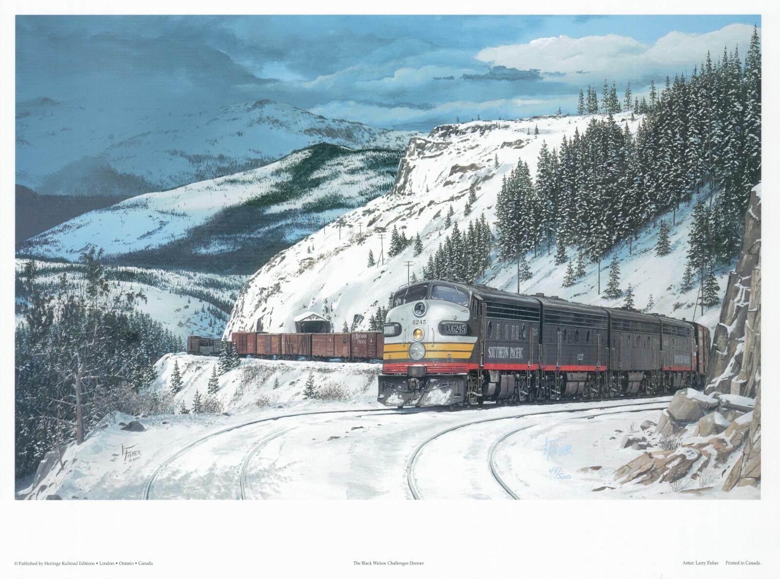 The Black Widow Challenges Donner print by Larry Fisher | eBay