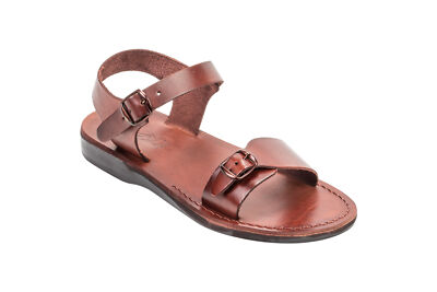 Men's Biblical Sandals Natural Genuine Leather Handmade from Jerusalem ...