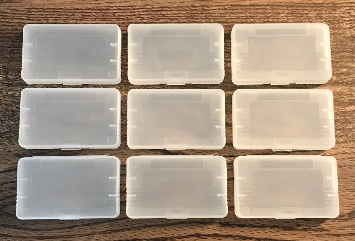 Lot Of 9 Clear Plastic Gameboy Advance GBA Protective Cases For Games ...