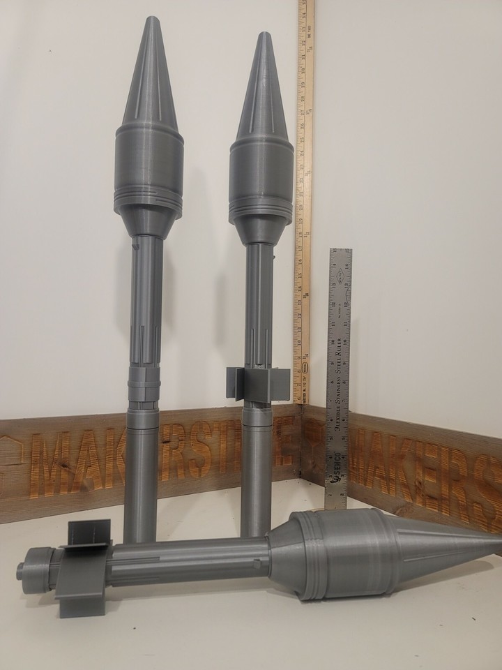 3D Printed RPG-2 PG-2 Rocket - FAKE - COSPLAY - Reenacting - Life Size ...