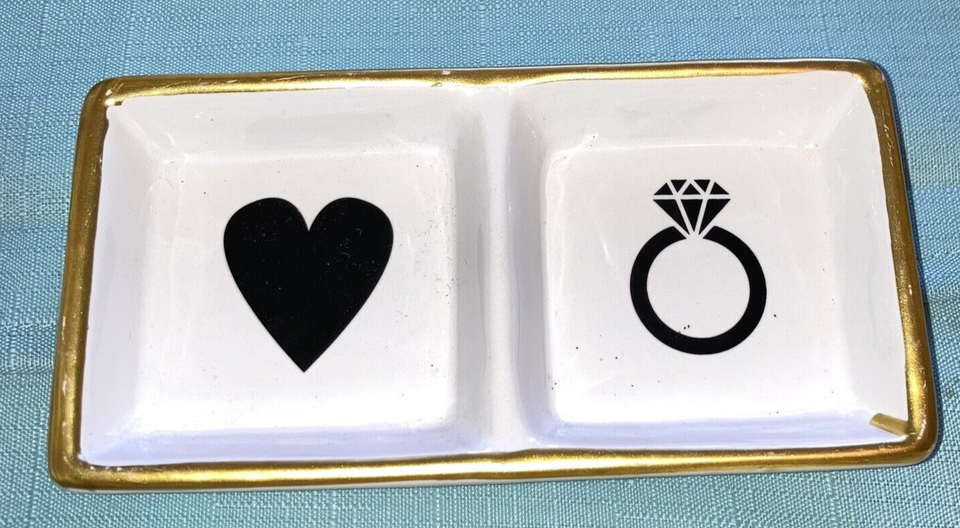 HIS AND HERS Ring Trinket Tray Gift NEWLYWED GIFT FOR BRIDE AND GROOM ...