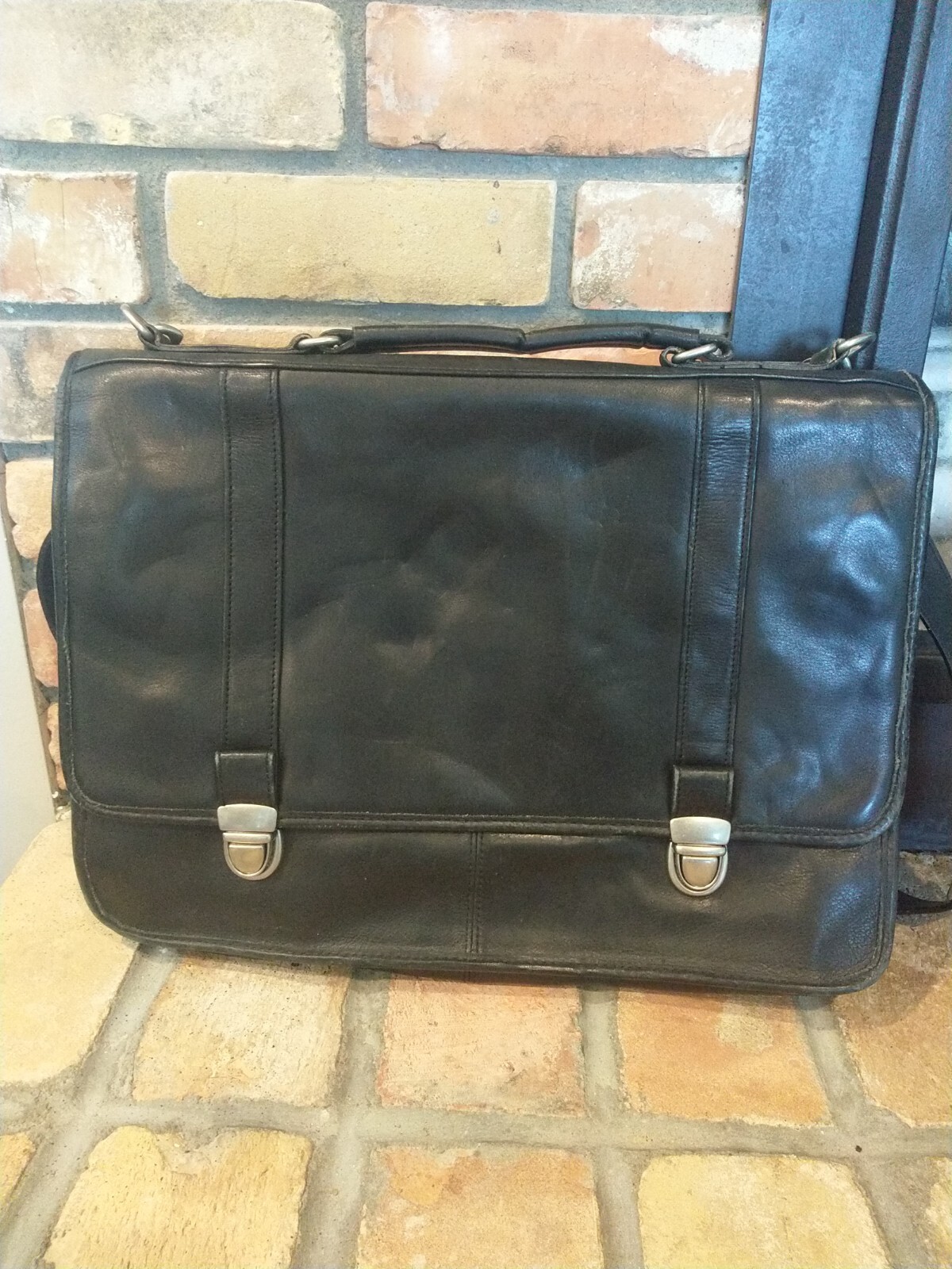 Wilsons Leather Briefcase Laptop Bag Case Satchel Mes… - Gem