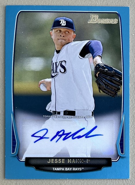 2013 Bowman - Prospect Autographs Blue #BPA-JH Jesse Hahn /500 (AU, RC ...