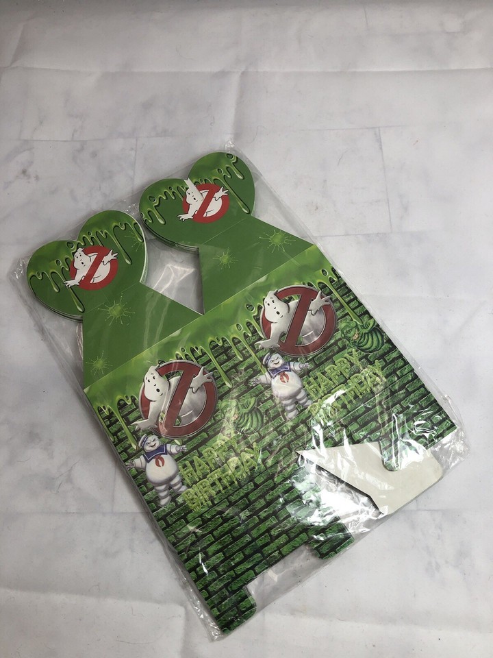 Ghostbusters Birthday Party Supplies Treat Candy Boxes 12ct Slimer Stay ...
