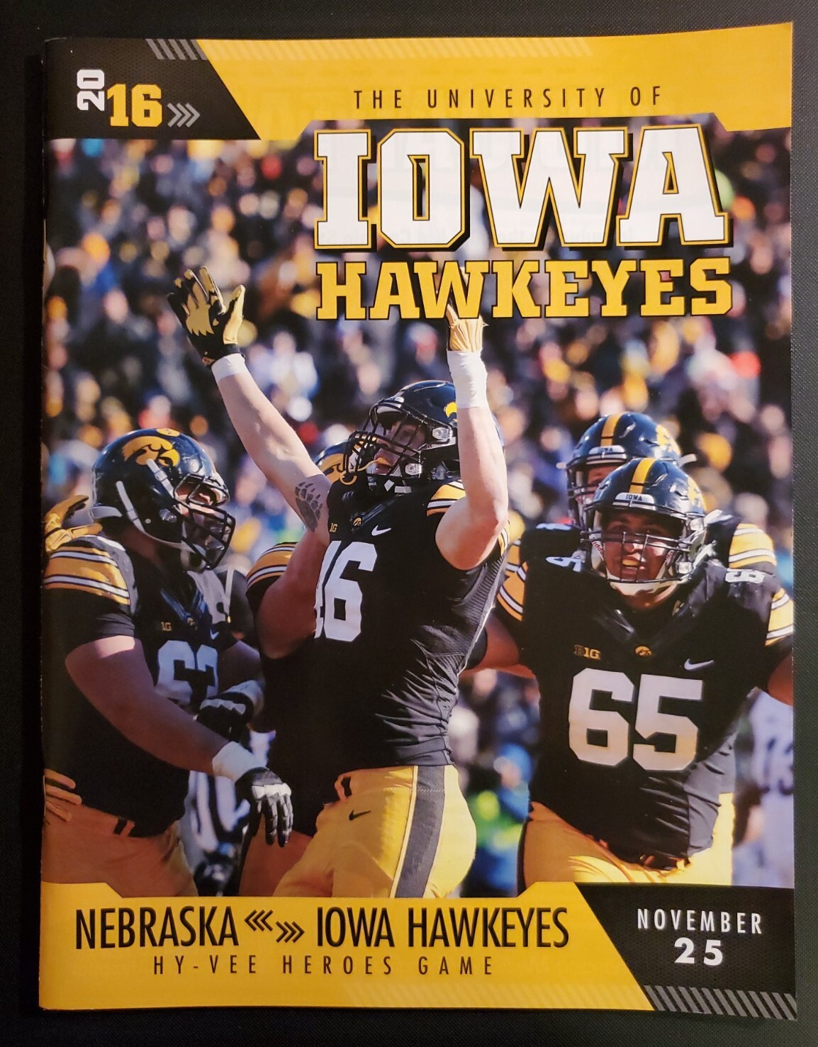 Iowa Hawkeyes Nebraska Football Program 11/25 2016 George Kittle Cover ...