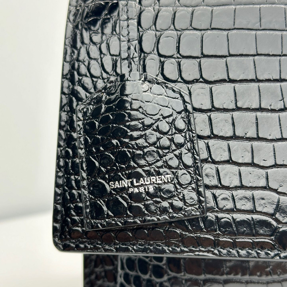 Saint Laurent Embossed Medium Leather Crossbody Bag Black Saint Laurent Embossed Medium Leather Crossbody Bag Black